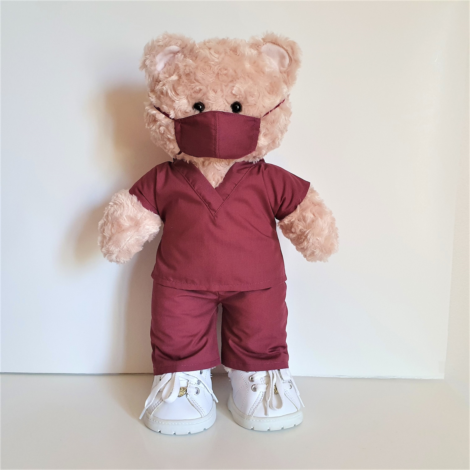Handmade Doll Clothes Hospital Scrubs With Mask Nurse Doctor Fit 17 ...