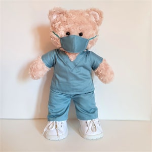 Handmade Doll Clothes Hospital Scrubs With Mask Nurse Doctor Fit 17 ...