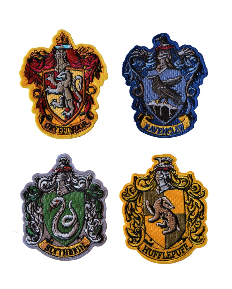 School Sewn on Logo Patches House Colors Embroidered Iron on - Etsy