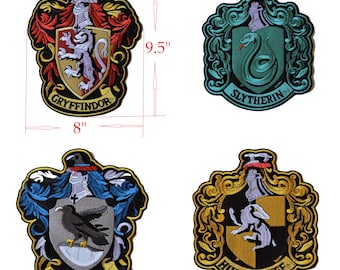 School Sewn on Logo Patches House Colors Embroidered Iron on Patches ...