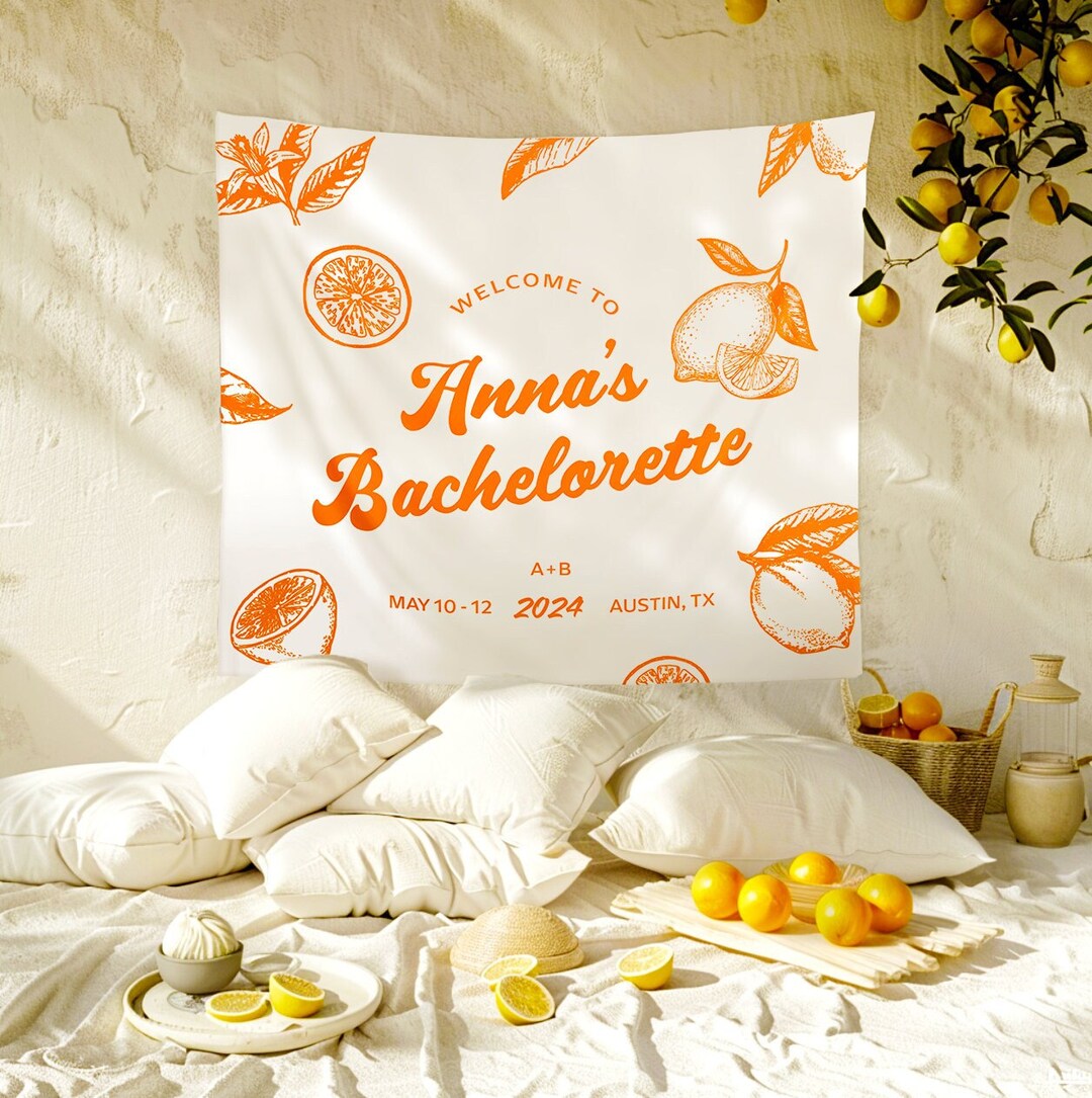 Aperol Italian Summer Custom Welcome Banner Bachelorette Party Gift ...