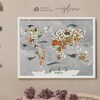 Navy Blue Kids Map, Animal Map Nursery, World Map Poster, Printable ...