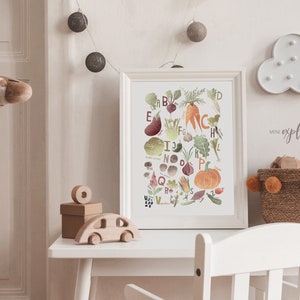 Printable Vegetable Alphabet , Play Kitchen Accessories,, Homeschool ...