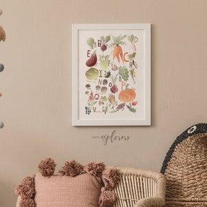 Printable Vegetable Alphabet , Play Kitchen Accessories,, Homeschool ...