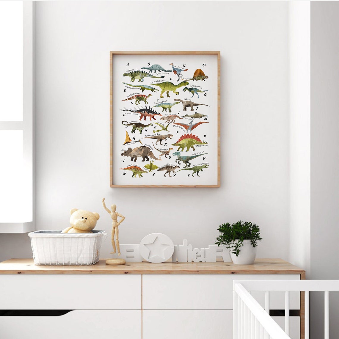 Dinosaur Alphabet Poster Instant Download - Etsy