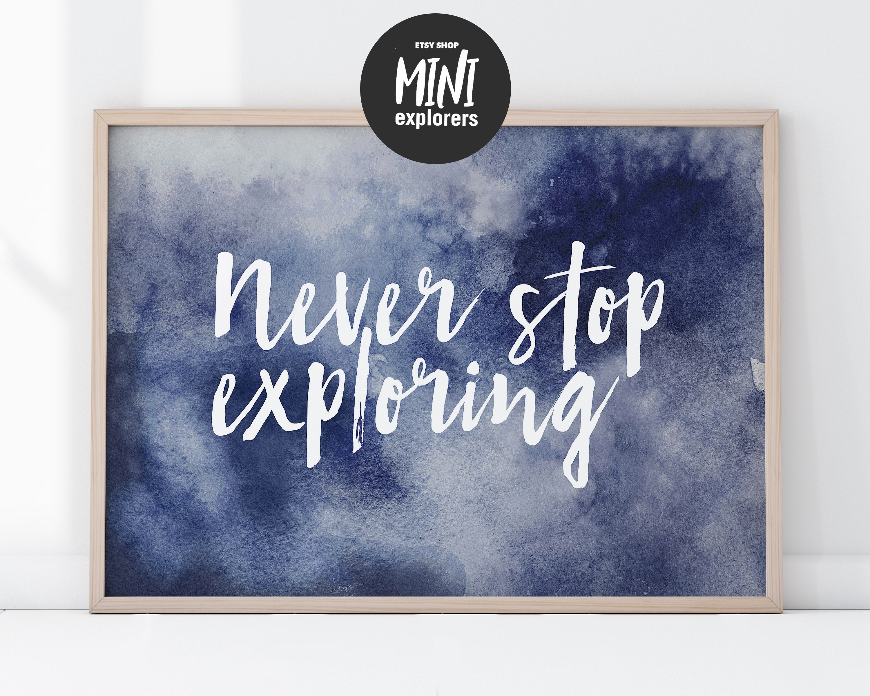 Never stop exploring Printable art Toddler boy room decor | Etsy