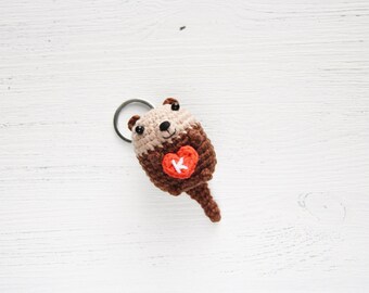 Otter Keychain | Etsy
