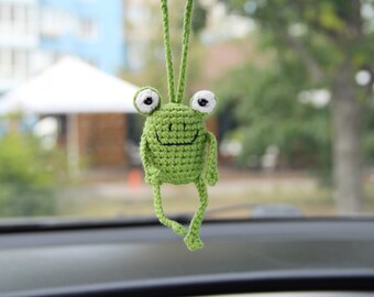 Car Rear View Mirror Tiny Frog Car Hanging Charm Rearview Car - Etsy