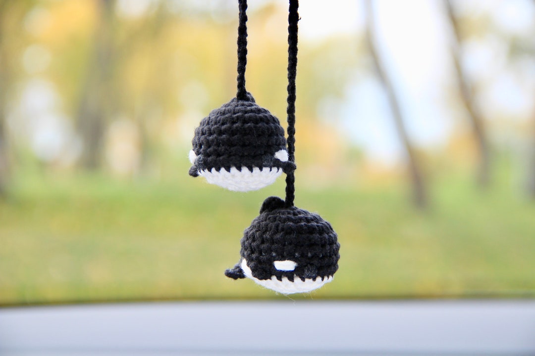 Crochet Orca Car Hanging Charm New Driver Gift - Etsy