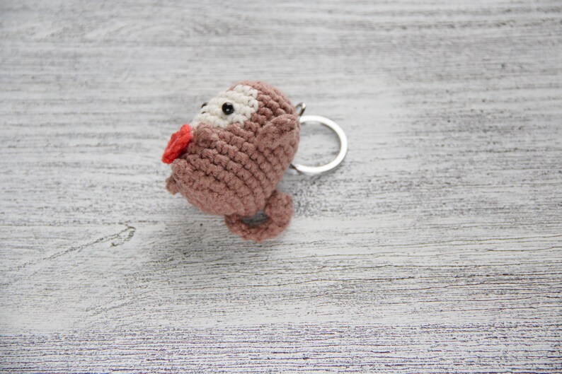 Little Monkey Crochet Keychain | Etsy