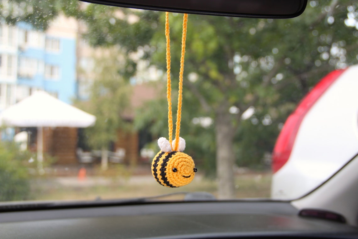Tiny Bee Car Rear View Mirror - Etsy