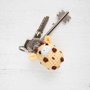 Cute Giraffe Crochet Keychain - Etsy