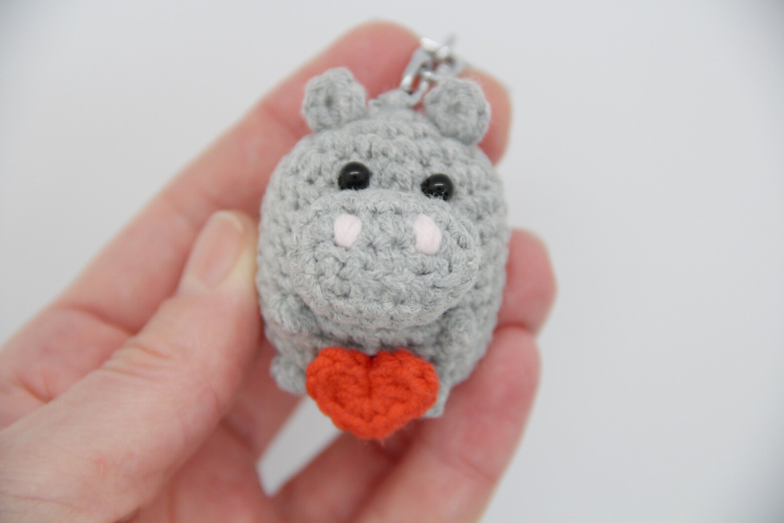 Hippo Keychain - Etsy