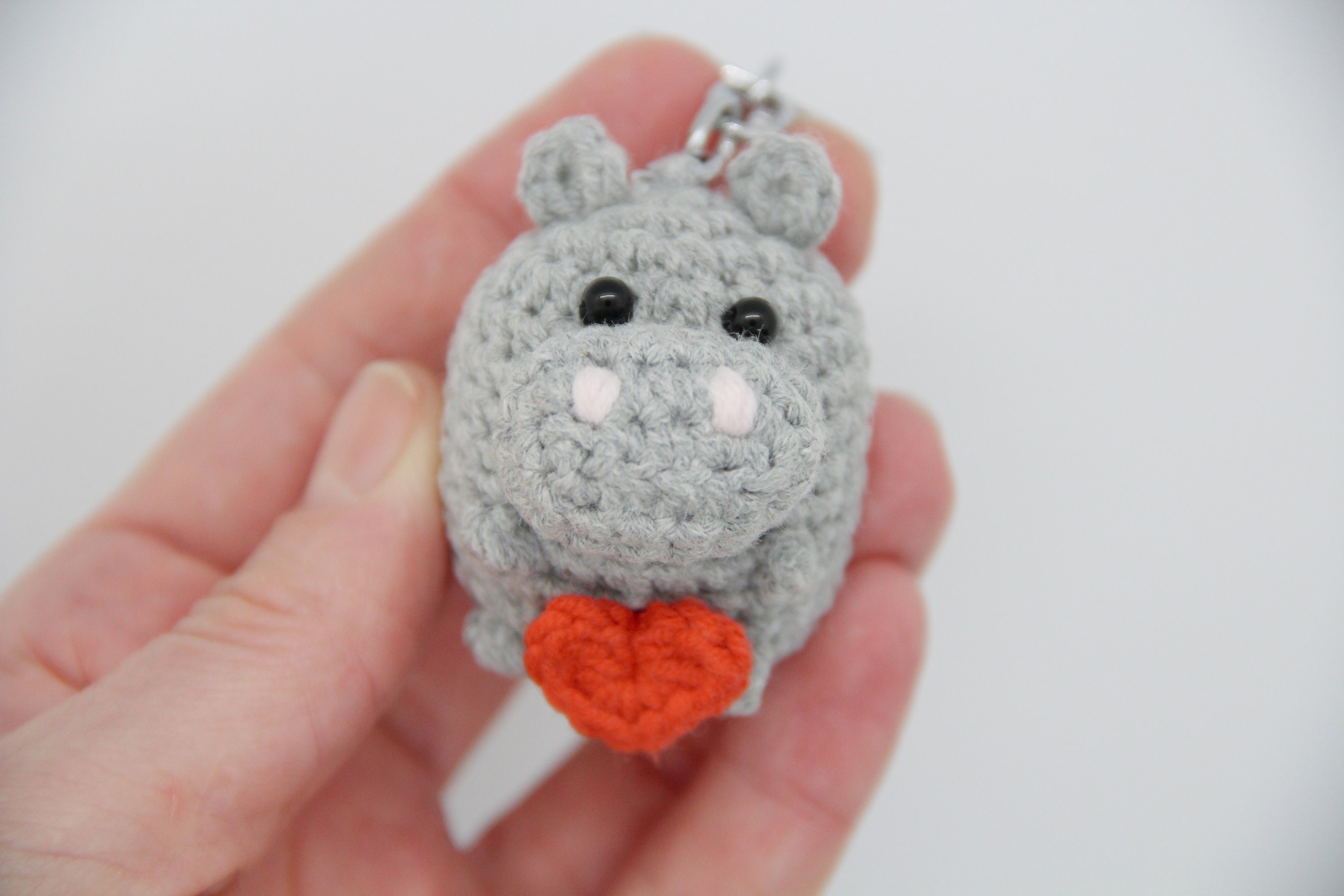 Hippo Keychain - Etsy