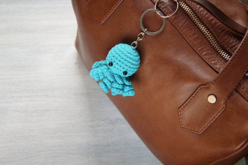 Mini keychain gift plush octopus | Etsy