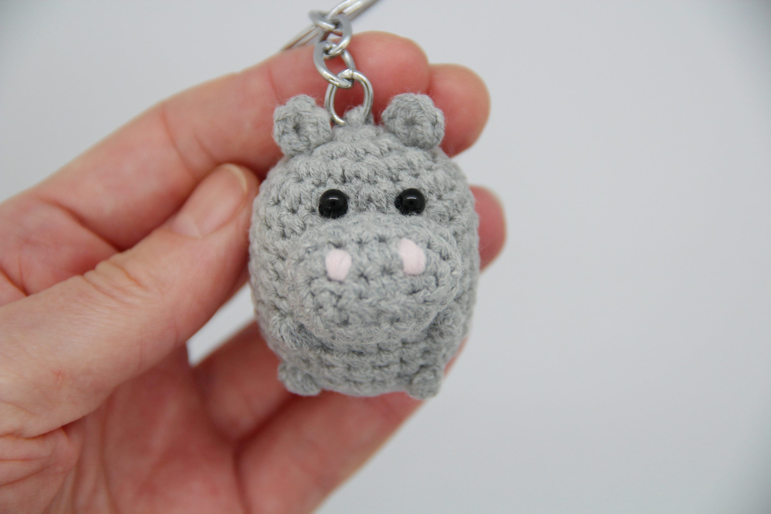 Hippo Keychain - Etsy