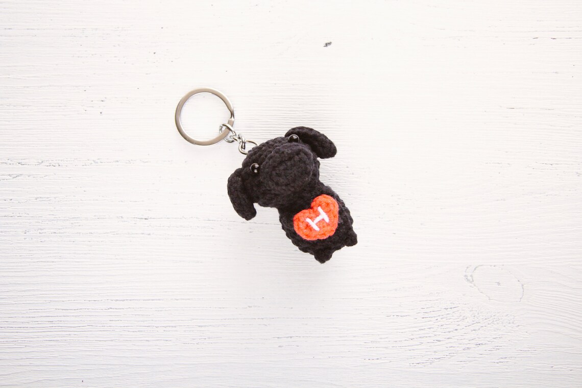Personalized Lab Pet Keychain Black Labrador Gift - Etsy