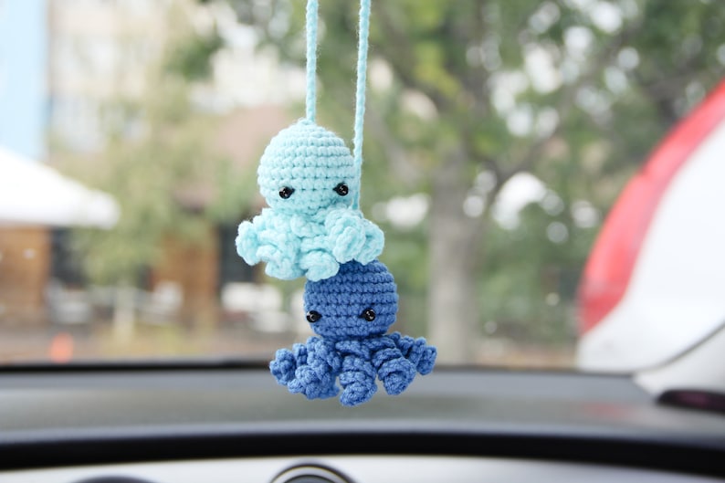 Rear View Mirror Octopus Toy - Etsy