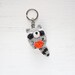 Raccoon Keychain - Etsy
