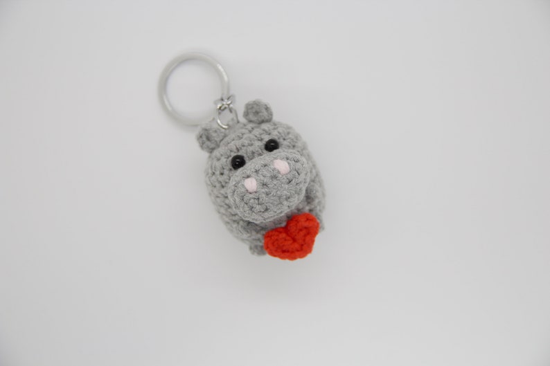 Hippo Keychain - Etsy
