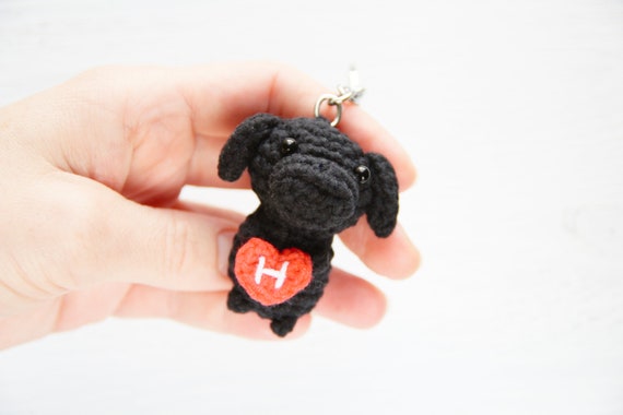Personalized Lab Pet Keychain Black Labrador Gift - Etsy