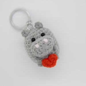 Hippo Keychain - Etsy