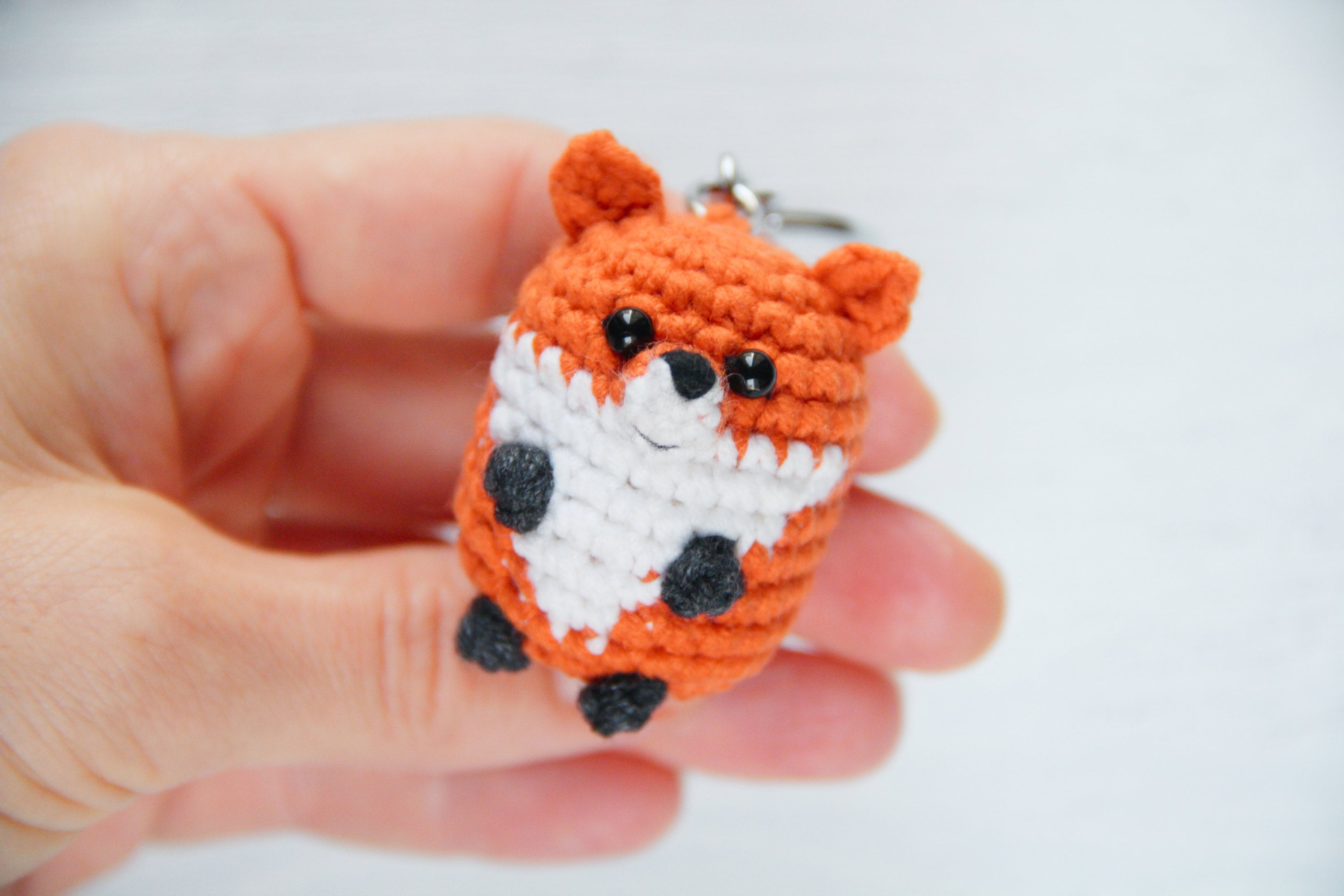 Crochet Fox Keychain - Etsy