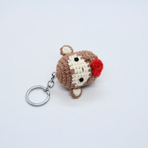 Little Monkey Crochet Keychain - Etsy