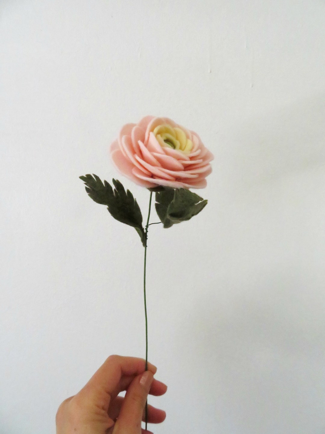 Wool Blend Felt Ranunculus, Will You Be My Bridesmaid Gift, Rustic ...