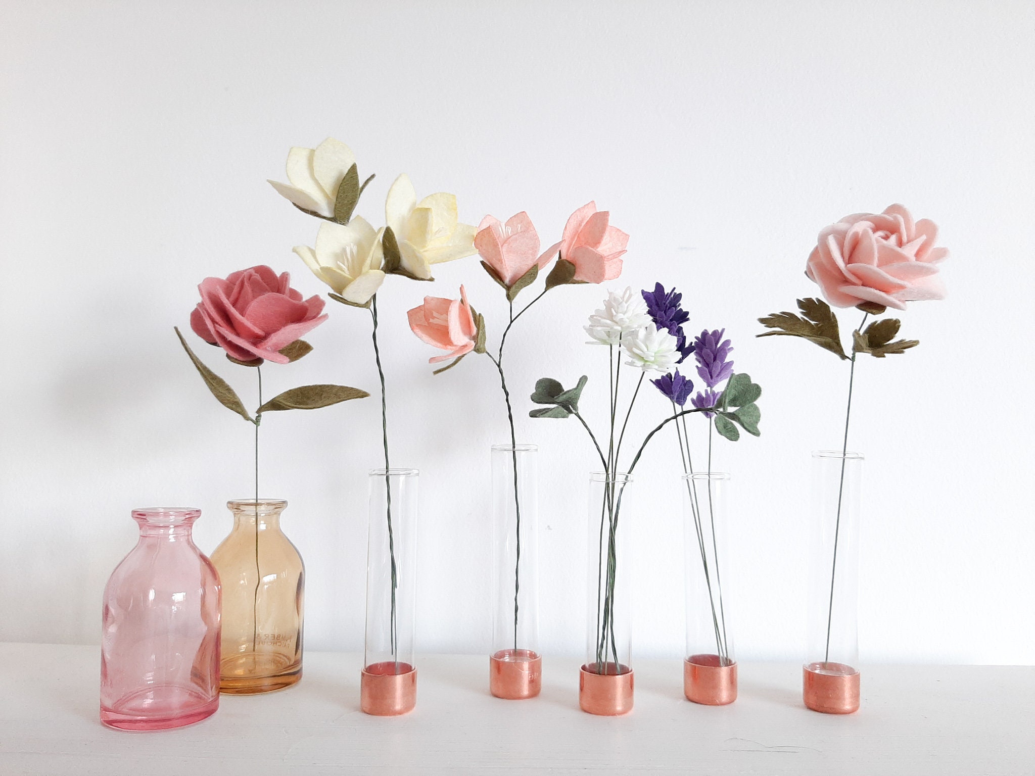 Clear Glass Vase With Personalised Message for Mini Flower Series, Test ...