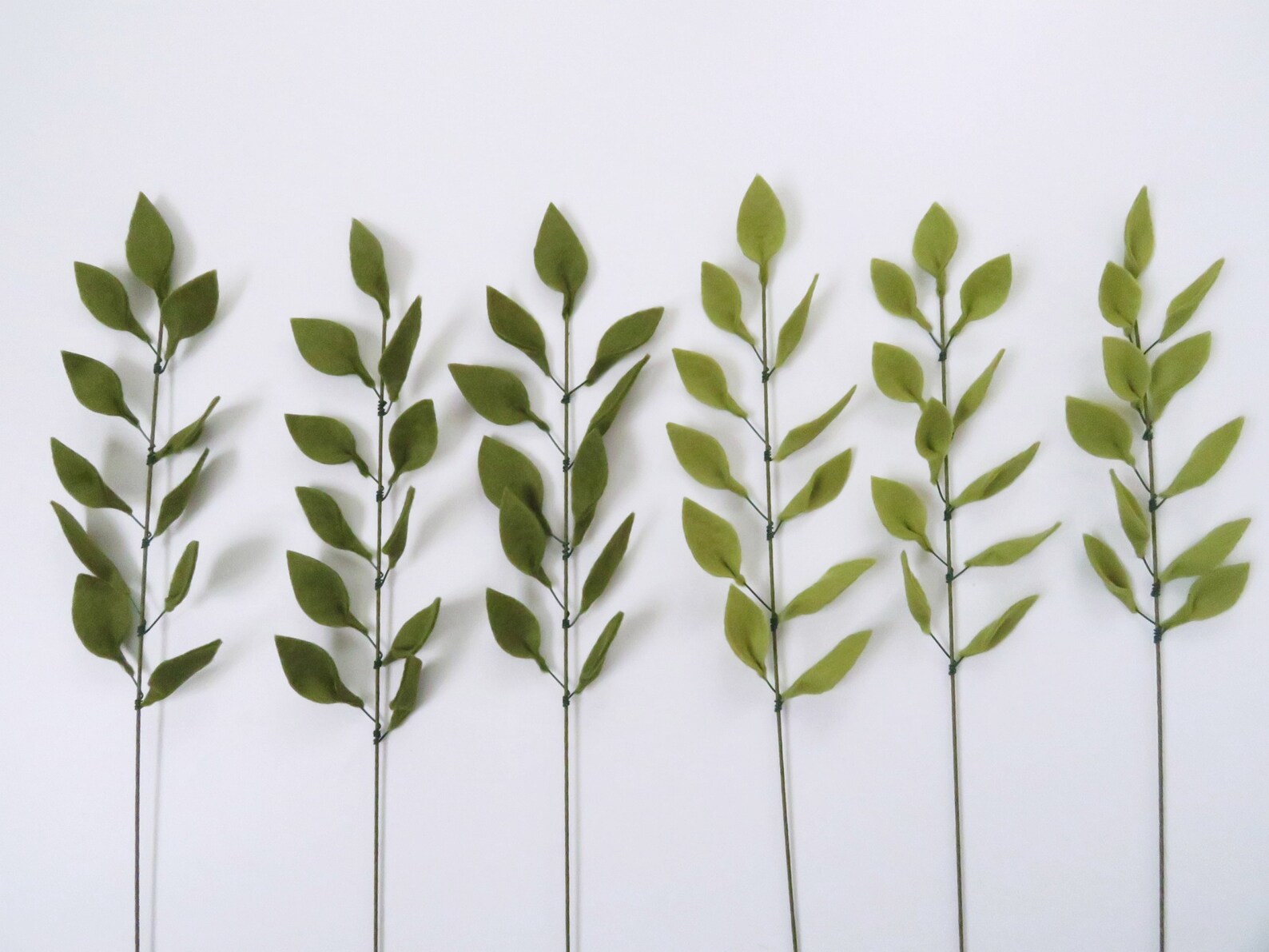 Artificial Single Greenery Stem Felt Bouquet Arrangement - Etsy