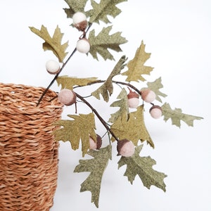 Felt Oak Tree Brand With Acorns, Secret Santa Gift, Scandinavian Nordic ...