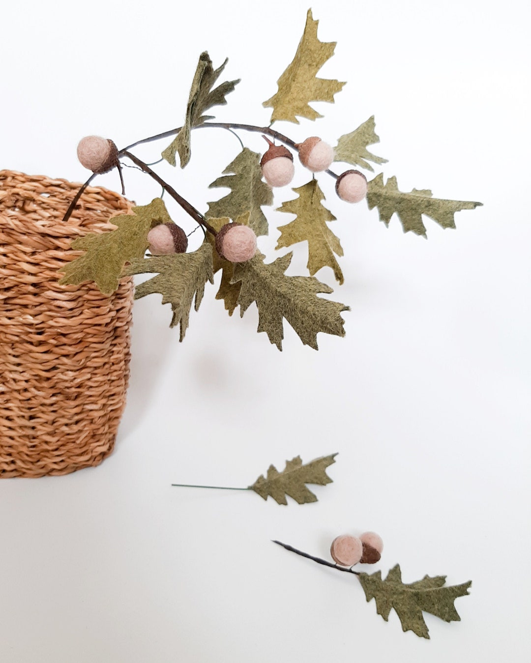 Felt Oak Tree Brand With Acorns, Secret Santa Gift, Scandinavian Nordic ...