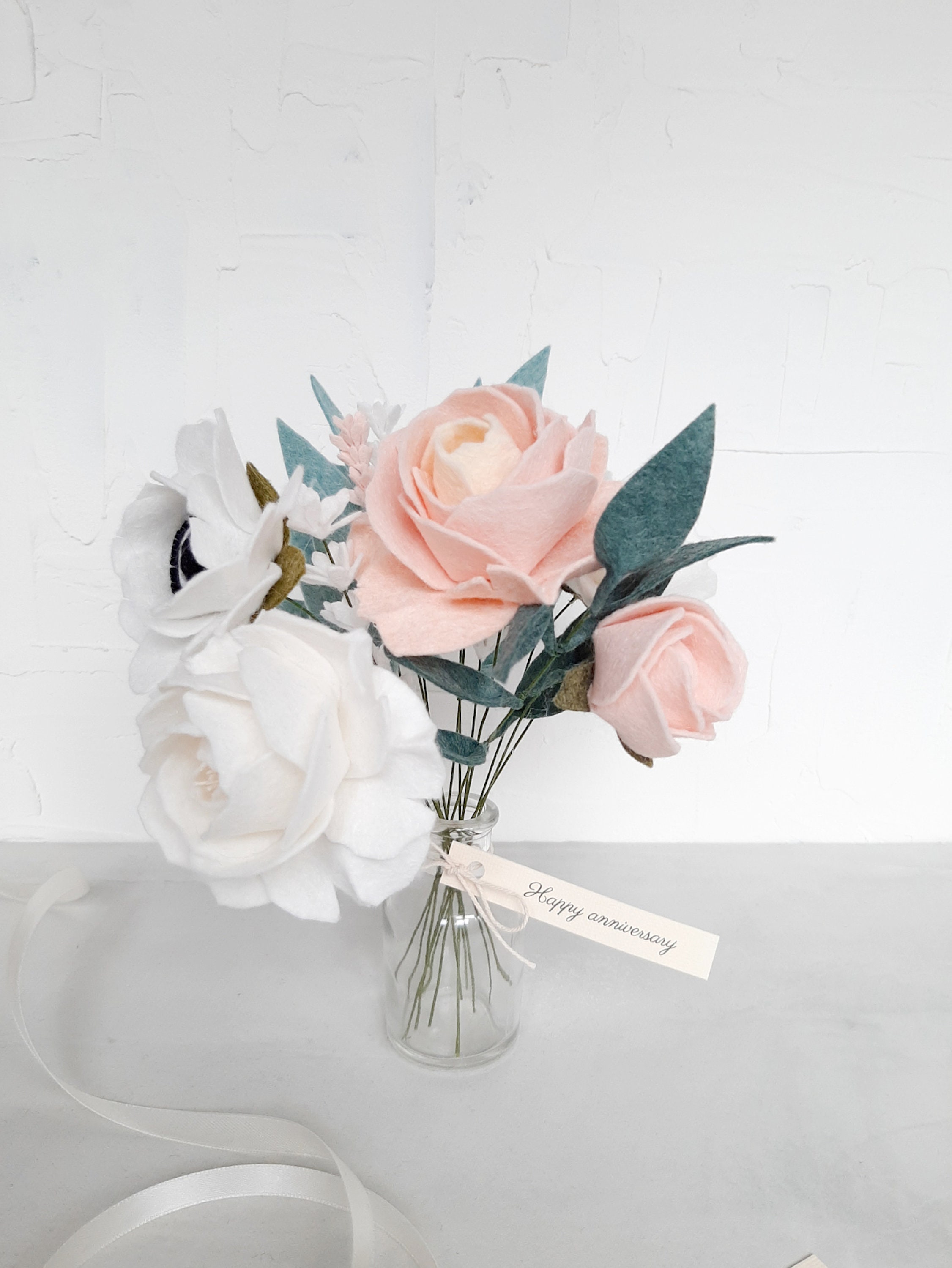Clear Glass Vase With Personalised Message for Mini Flower Series, Test ...