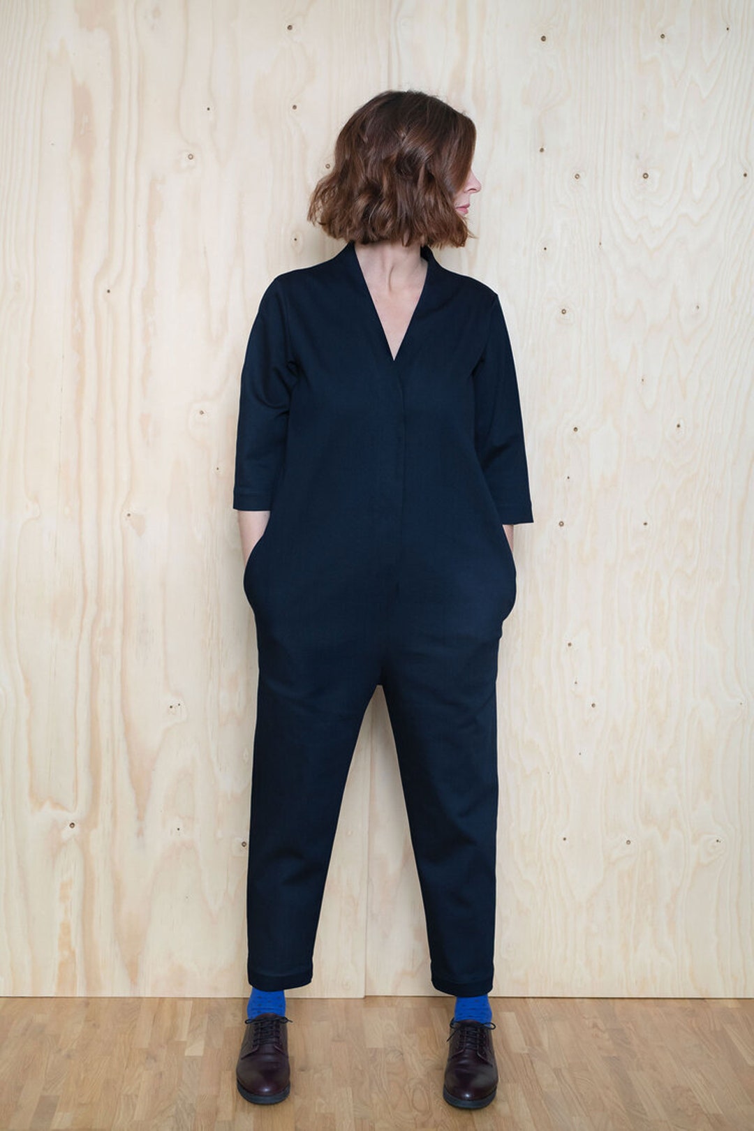 Sewing Pattern Women the Assembly Line V-neck Jumpsuit - Etsy