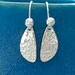 Organic Silver Drop Earrings Coastal Beachy Dangle Earrings - Etsy