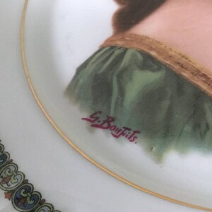 Art Nouveau Plate Gaston Bonfils Coiffe Jeune 19th Century - Etsy