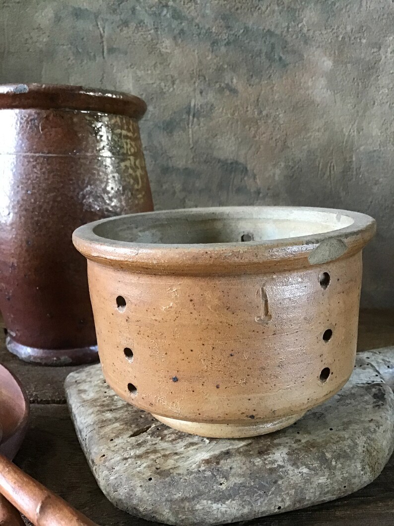 Stoneware Faisselle Cheese Moulds Vintage Rustic Sandstone | Etsy