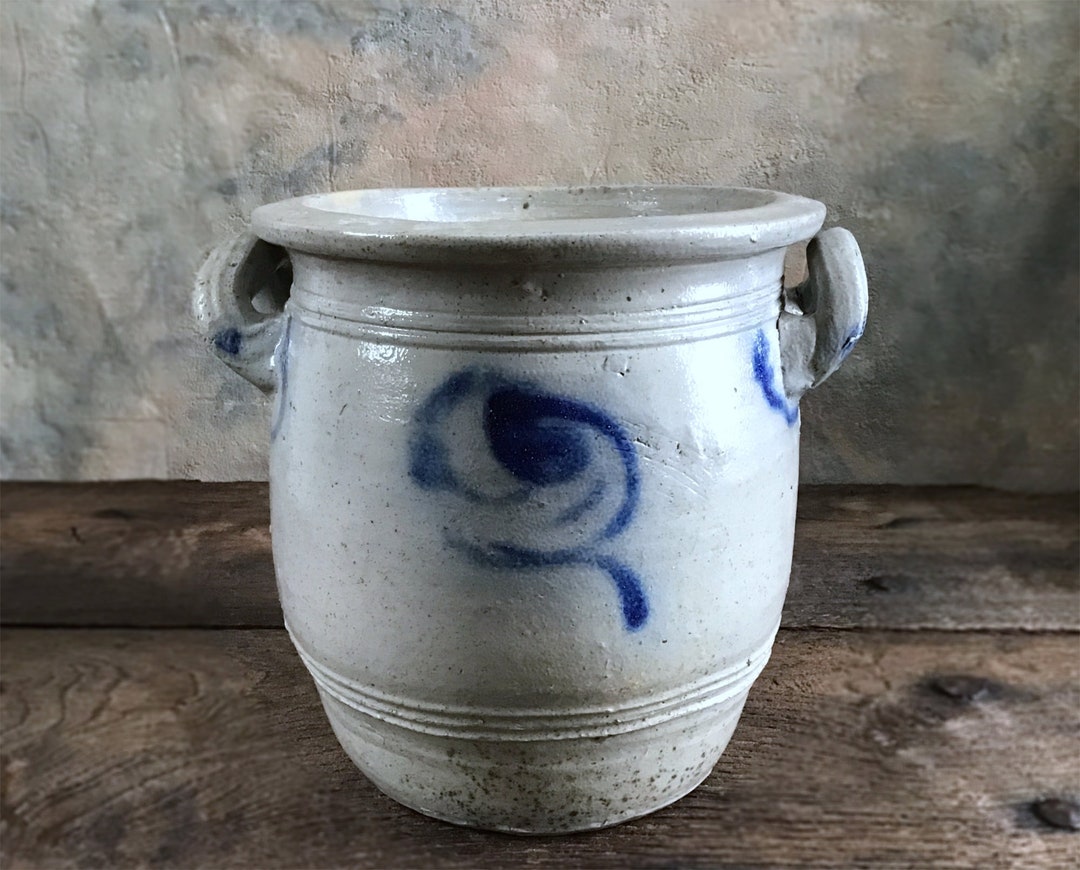 Stoneware Grease Pot, French Antique Alsace Sandstone, Antique Slat ...