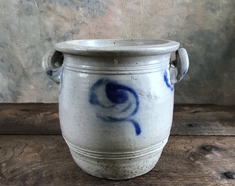 Stoneware Grease Pot, French Antique Country Terracotta, Antique ...