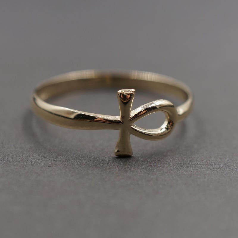 Cross Gold Bracelet 10k - Etsy UK