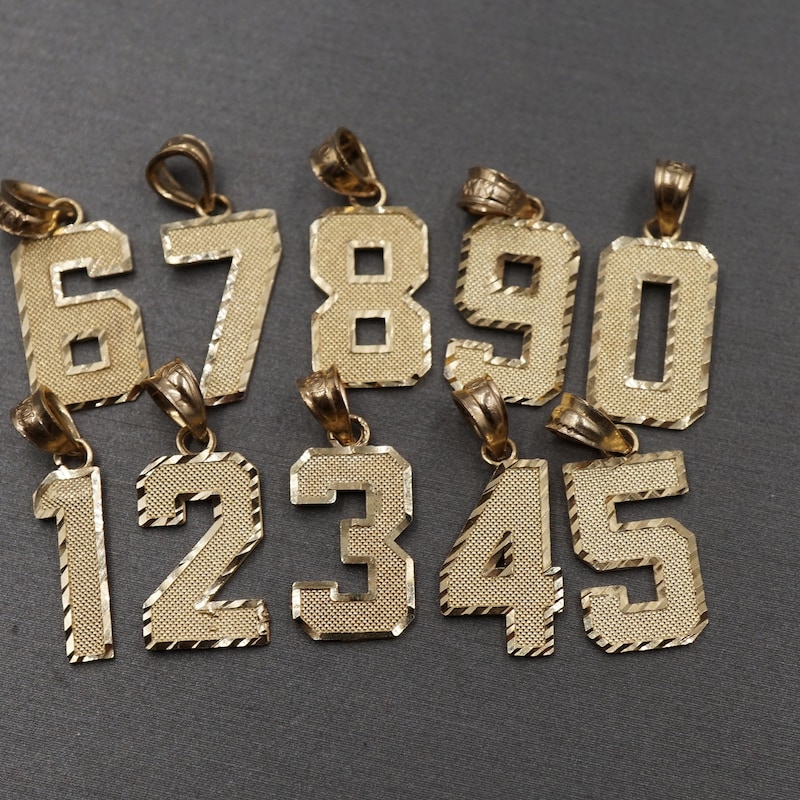 Number Charms - Etsy