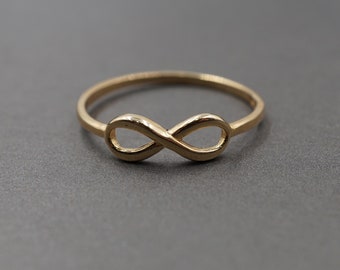 Gold Infinity Ring - Etsy
