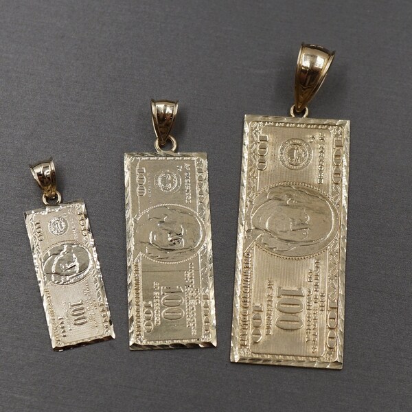 100 Dollar Bill Pendant - Etsy