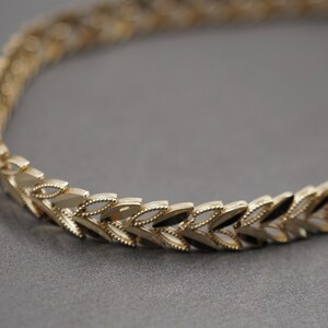 10K Solid Yellow Gold 5.4MM Diamond Cut Leaf Design Bracelet. - Etsy