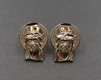Jesus Head Earrings - Etsy
