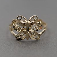 Butterfly Ring - Etsy