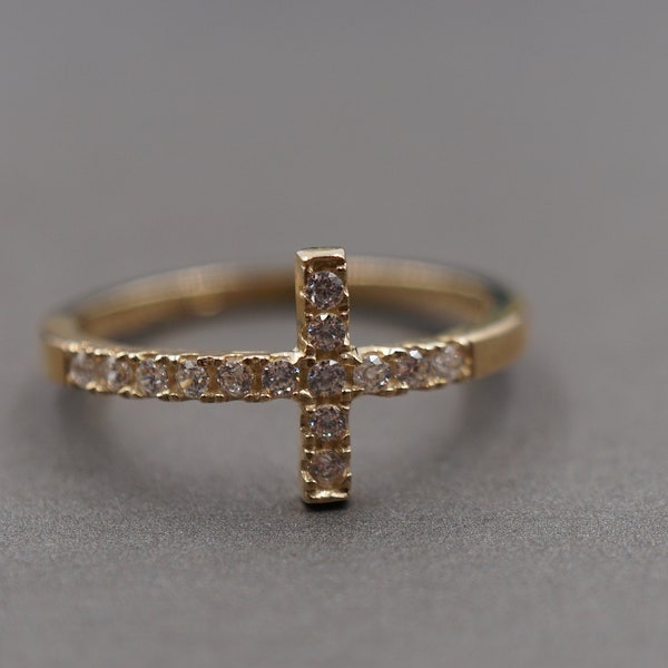 Cross Ring - Etsy