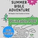 Summer Bible Adventure Book | Kids Bible Devotional PDF | 30-day ...