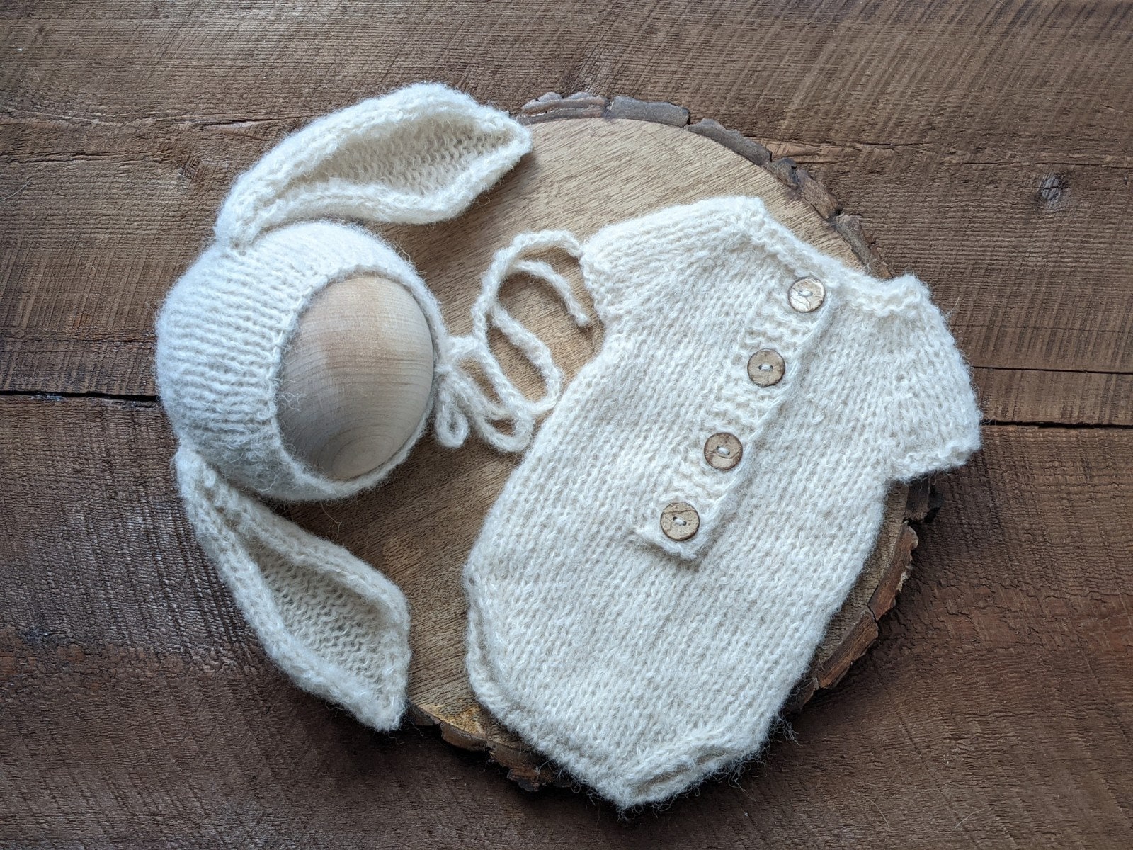 Knitting Pattern Newborn Bunny Outfit Newborn romper & Bunny | Etsy